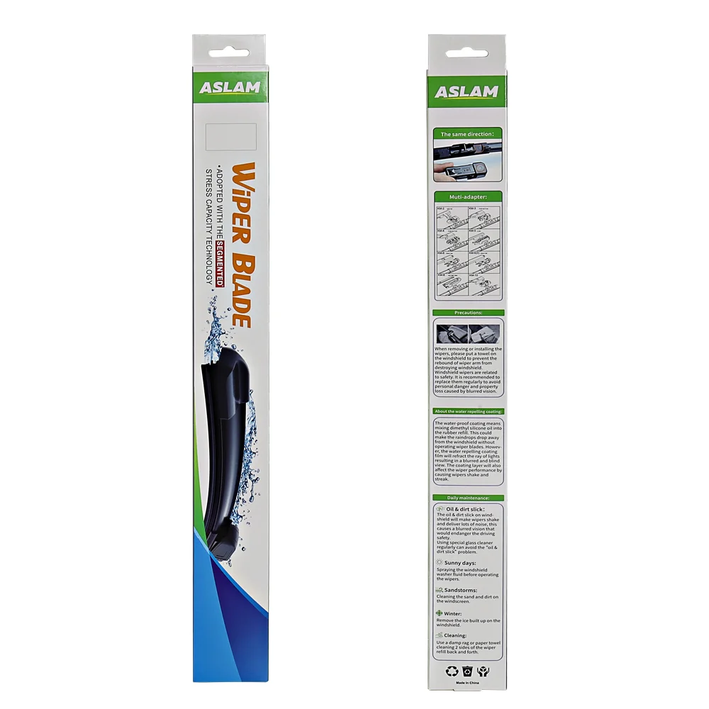 Custom Package Windshield Wiper Car Windscreen Rain Flat Wiper Blades ...