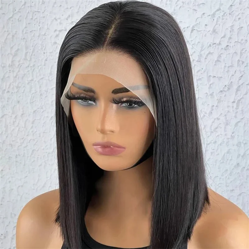 Alibaba.com: 10 Inches Glueless Bone Straight Raw European Lace Bob Wig ...