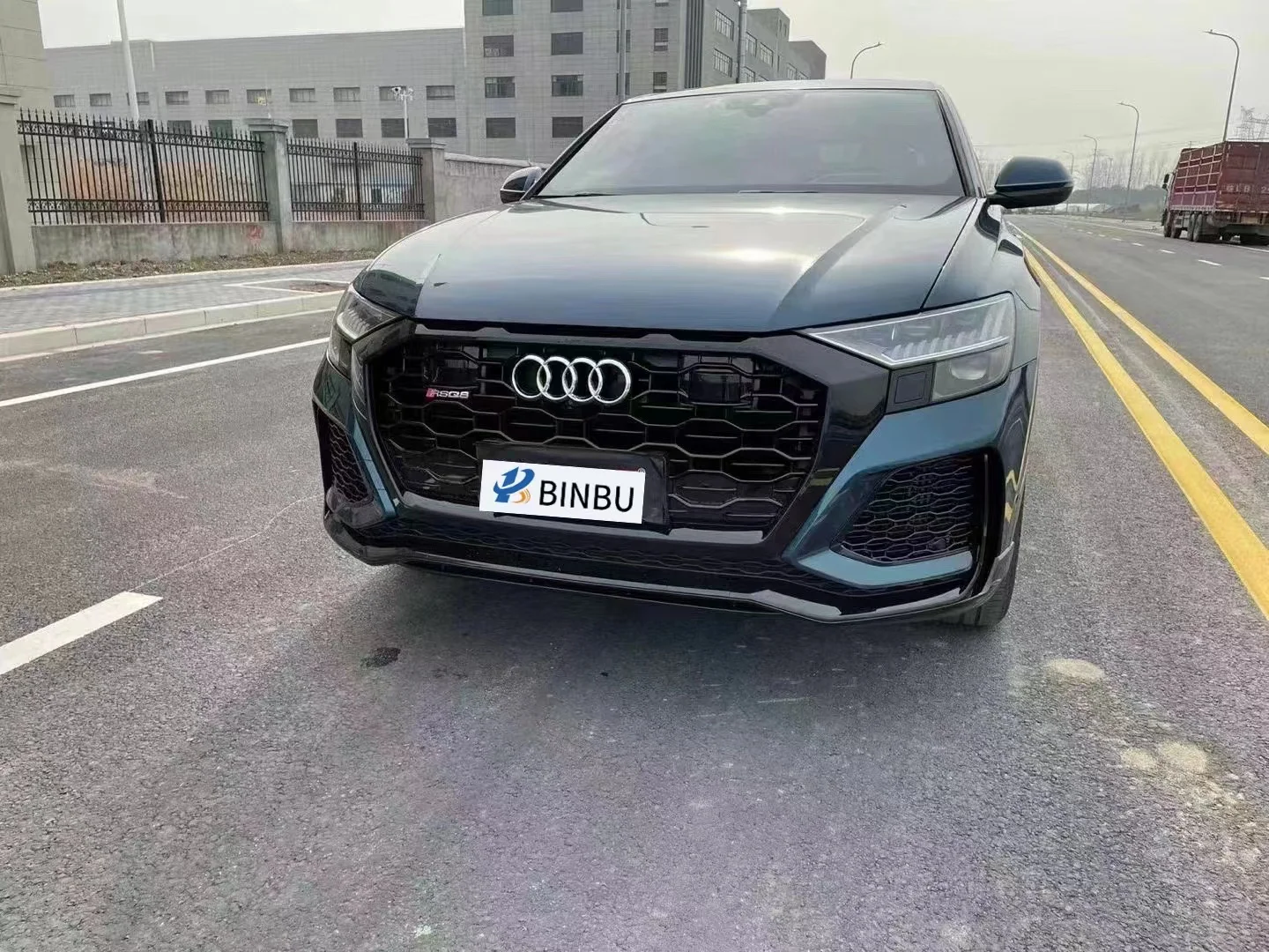 For Audi Q8 Modified Rsq8 Front And Rear Bumper Body Kit Upgrade Body ...