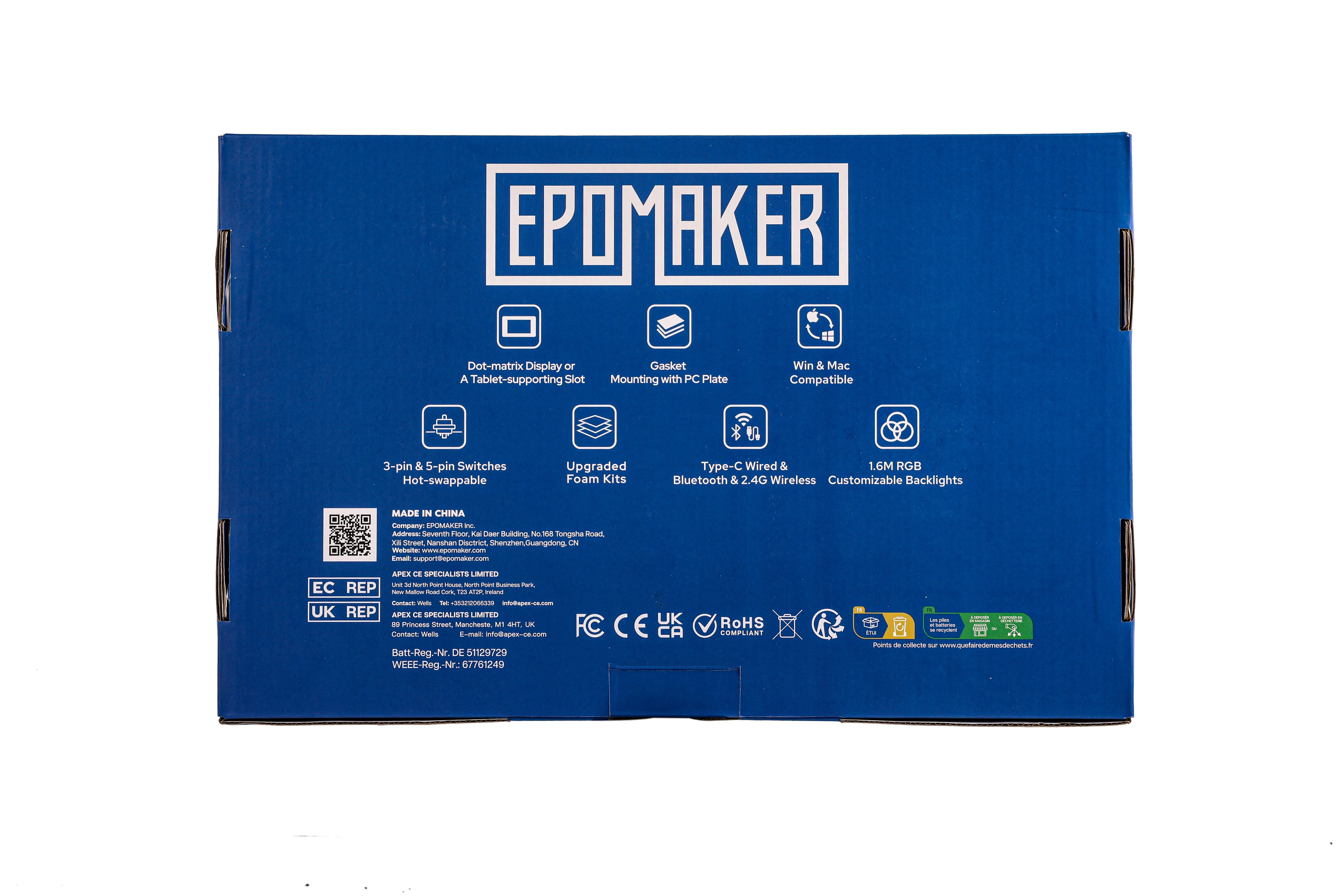 EPOMAKER Dynatab75x - Compact Mechanical Keyboard with RGB