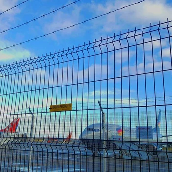 Hot Galvanized Steel Metal Garden Fence Pvc Coated Green 3d V Triangle Bending Curved Triangle ...