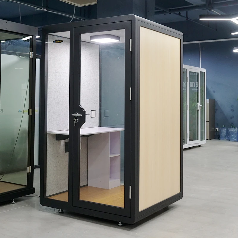 Modern Single Person Work Pod - Privacy & Acoustic Quality