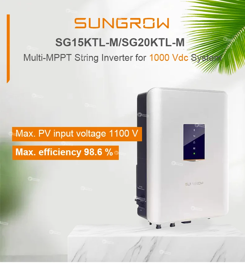 Sungrow 15kW 20kKW on Grid Solar Inverter S SG15KTL-M/SG20KTL-M Multi ...
