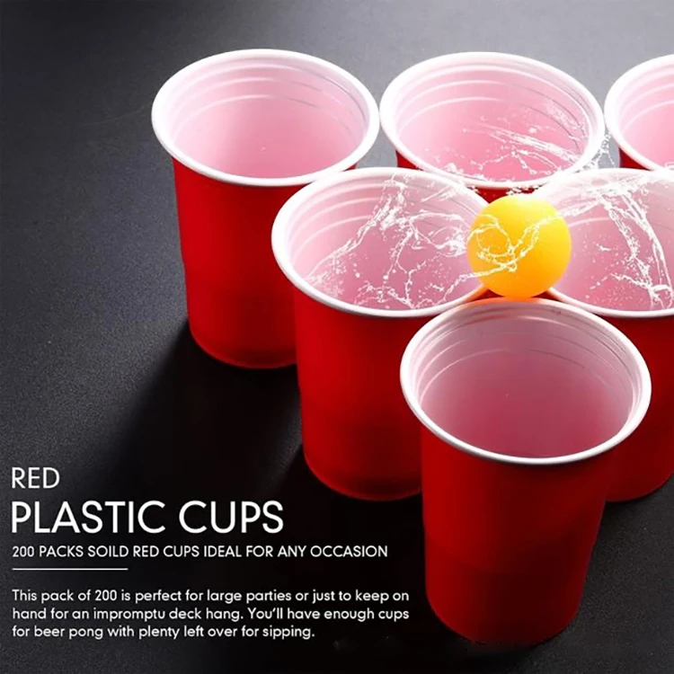 Hot Selling 16oz Red Plastic Party Bar Cup - Perfect for Bbqs