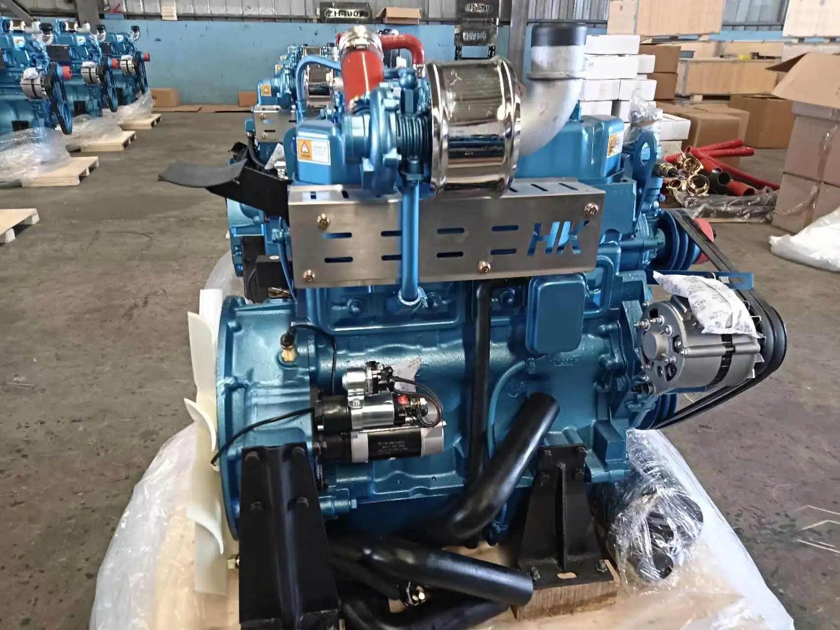Brushless Diesel Generator Four Cylinder Engine Open Frame Towable ...
