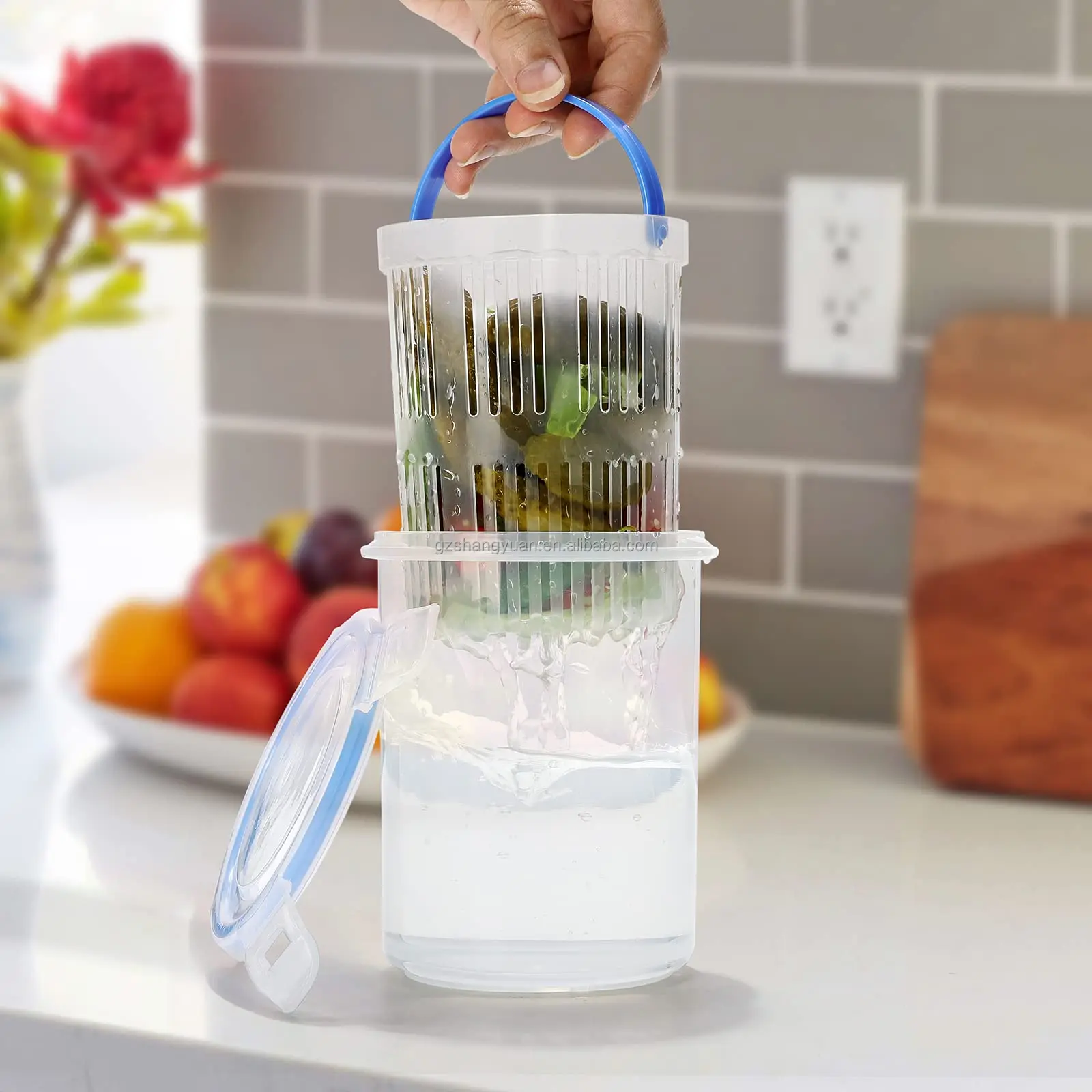 Pickle Container With Strainer 24 Oz Pickle Jar With Leak Proof And ...