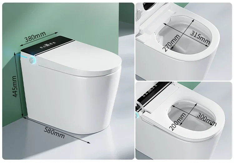 Modern Floor Mounted Electric Commode Automatic Closestool Wc ...