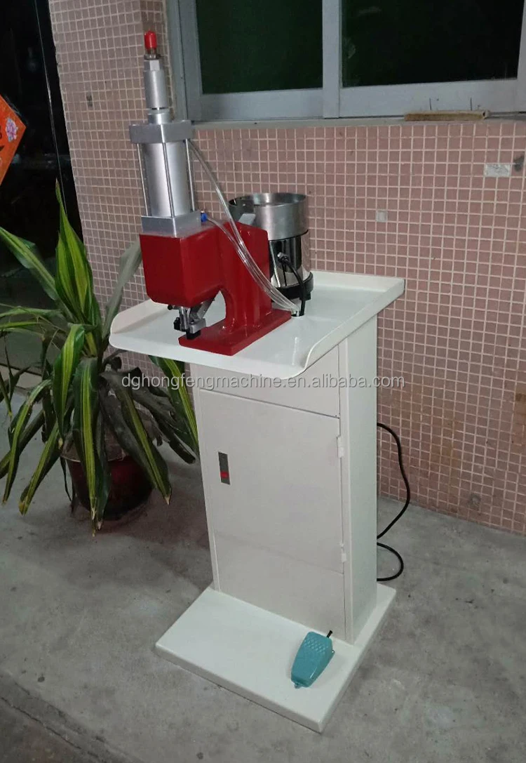 YH-37 Leather Belt Looping Locking Machine With Bulk Nails Leather Belt ...