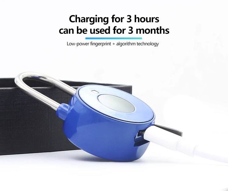 Mini Waterproof Smart Blue Tooth Padlocks App Keyless Biometric ...