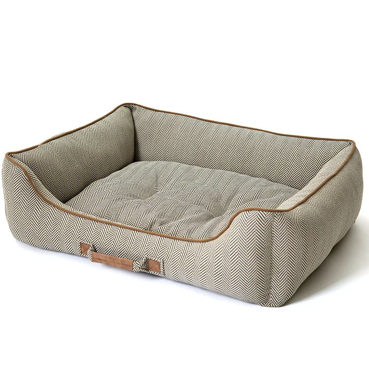 Luxury Dog Bed - Super Soft Fabric High-Loft Pet Cushion
