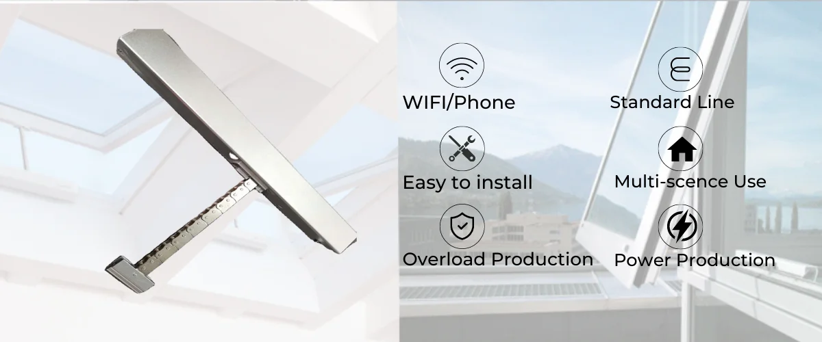 Sliding Vertical Wired Actuator Pole Window Opener Yun Switch ...