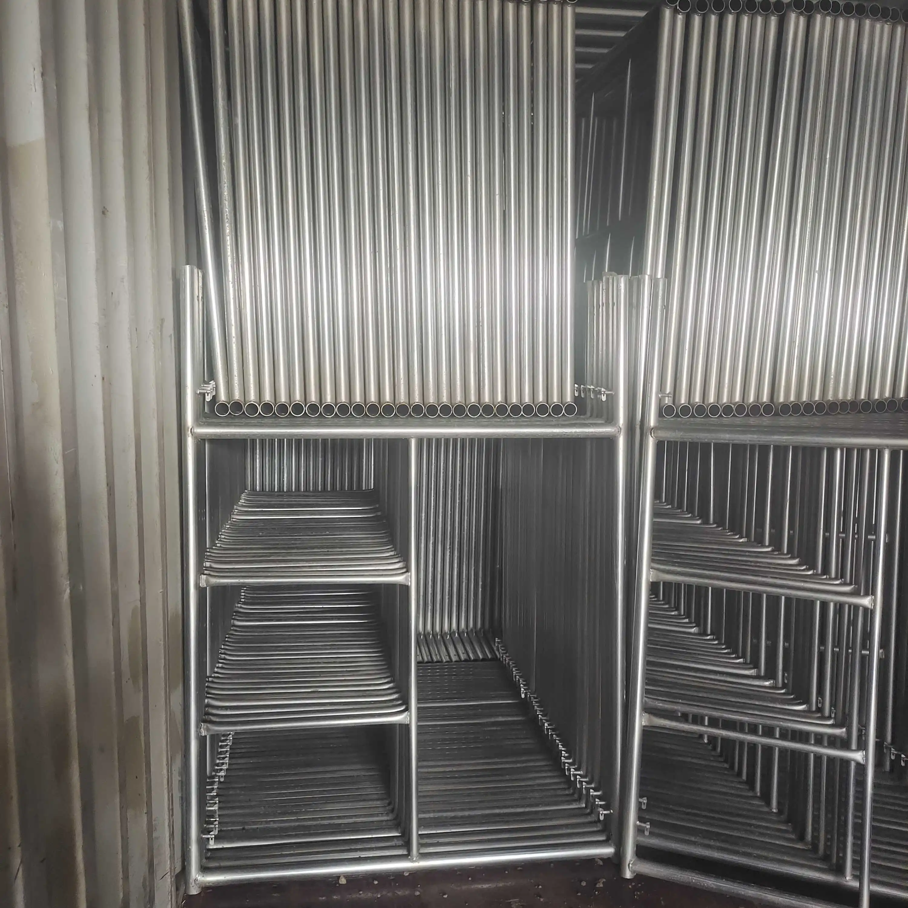 Galvanized Ladder Frame Scaffolding X Tubular A Frame Scaffold Tower ...