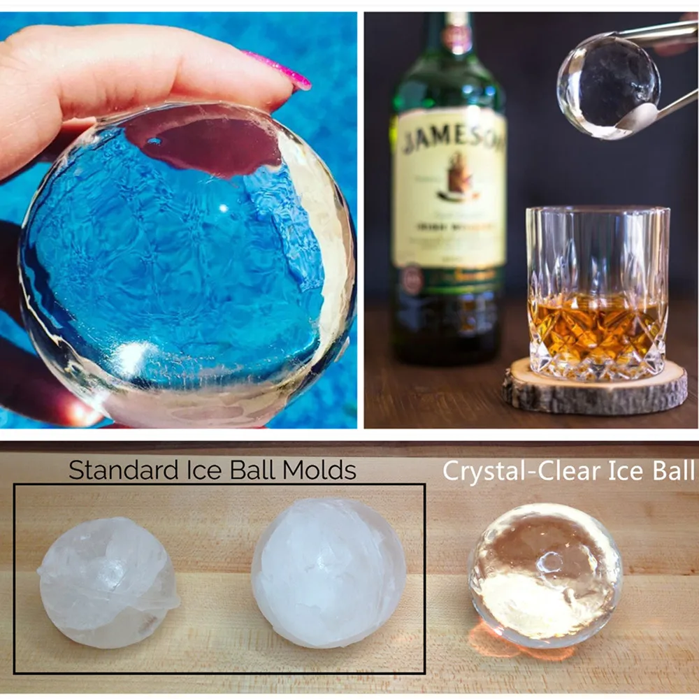 BHD Japanese Clear Ice Mold - Custom Logo 2.5 Inch Sphere
