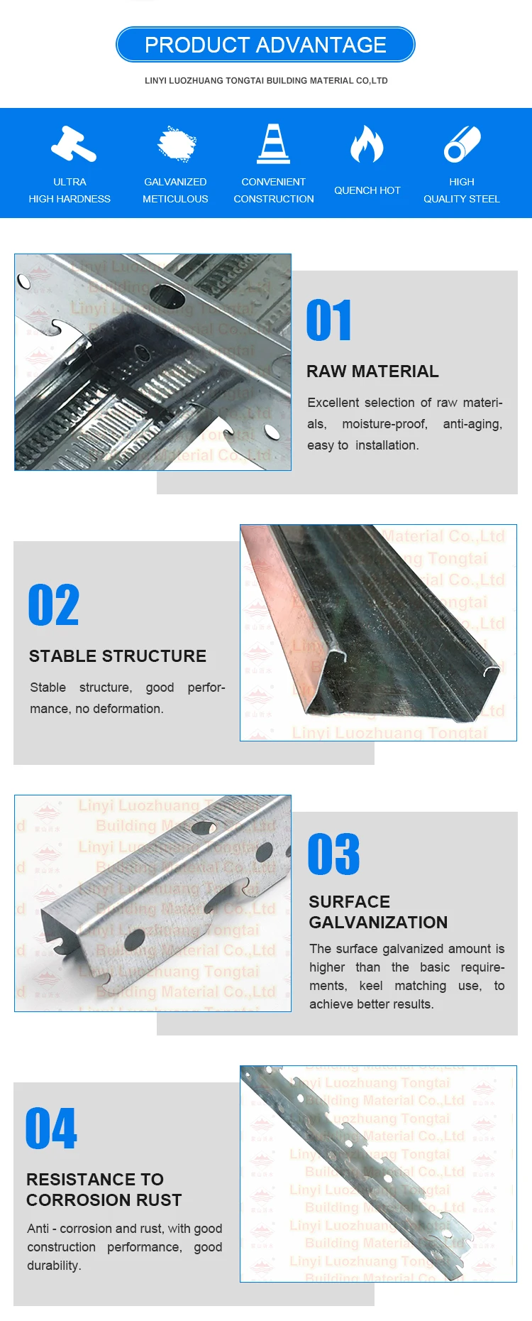 V Type Carrying with C Furring Channel for Suspended Ceilings