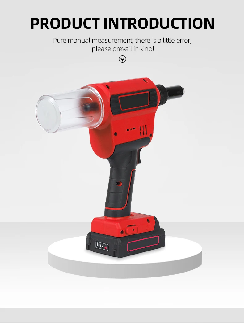 Convenient Handheld Lithium Battery Electric Rivet Gun Automatic Pull ...