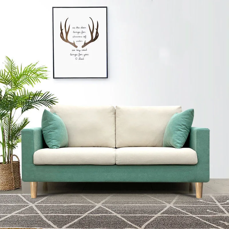 Modern Simple Wooden Fabric Sofa Set Detachable Washable Easy To ...