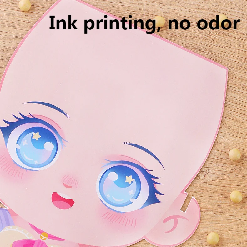 DIY Hairstyle Cuttings Paper Doll Paper Toy Kit for Girls