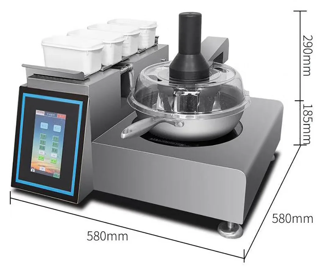 AI fully automatic intelligent feeding desktop cooking machine ...