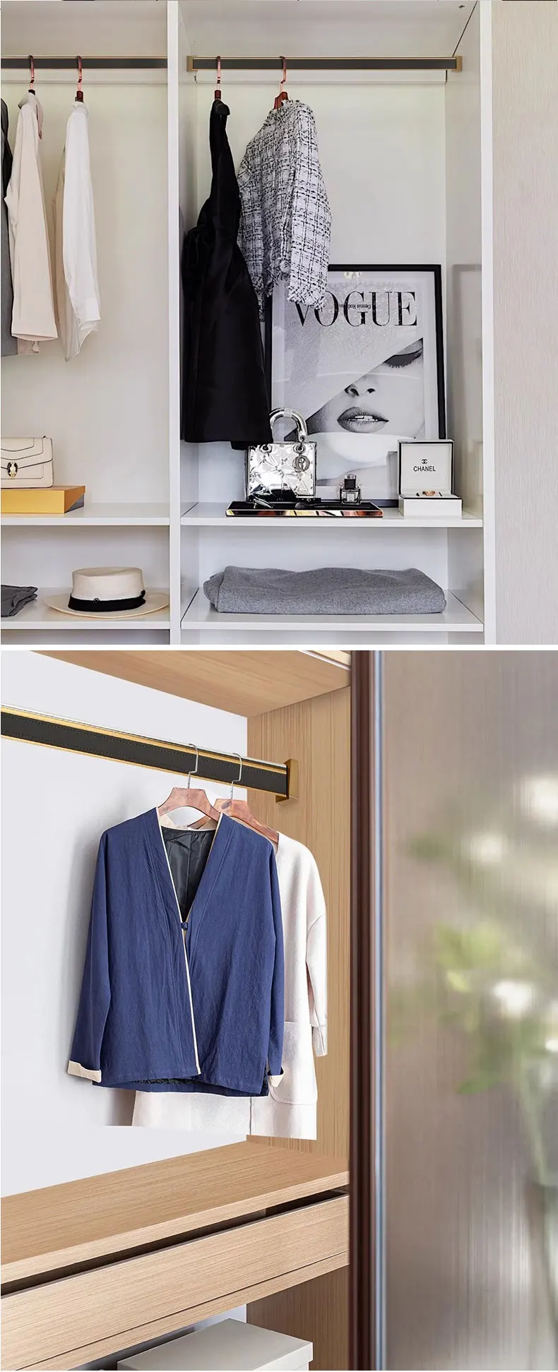 Premium Quality Led Hanging Rod Wardrobe Rod Hangers with Rod Wardrobe ...