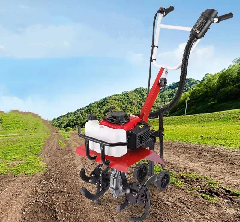 Small Multifunctional Microtiller Weeder Loosening Furrow Opener ...