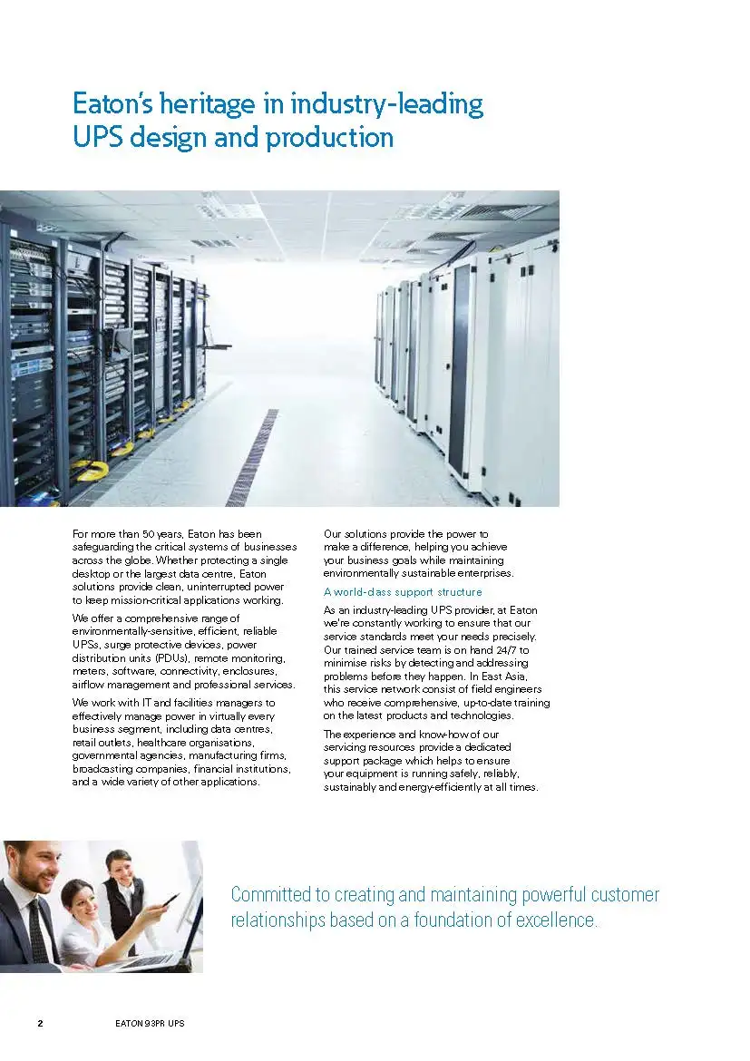 Eaton 93PR UPS 300KVA - Advanced Battery Management for Data Centers