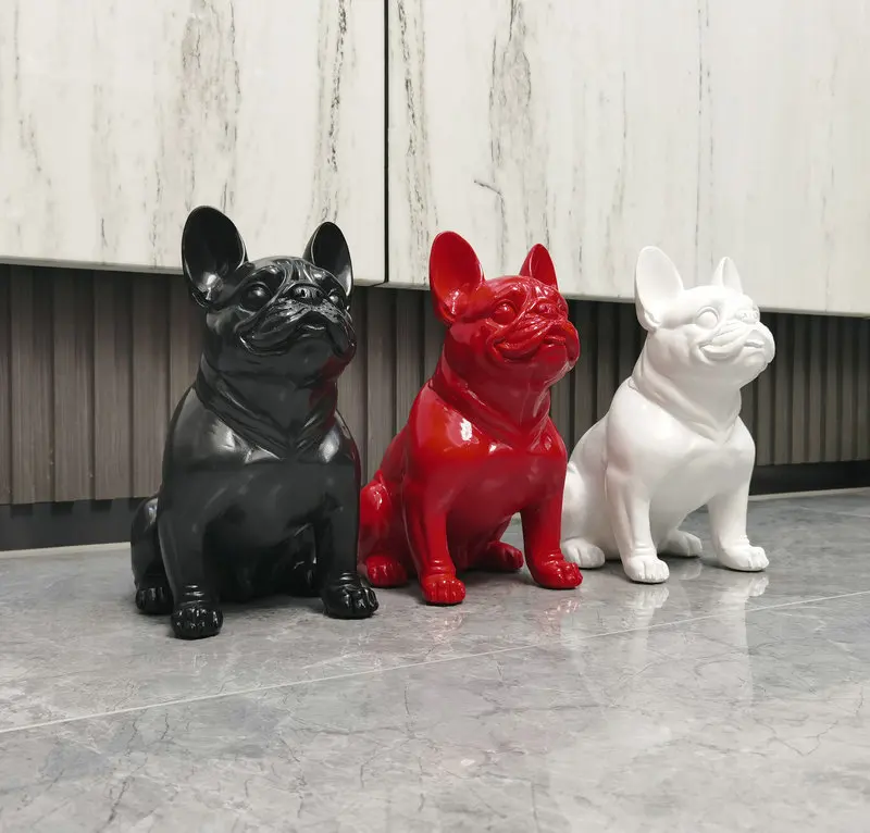 Mold Resin Dogs Decorations - Polyresin Statues of Bully Dogs