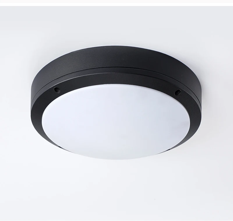 Surface Mounted Round Led Ceiling Light With Motion Sensor Ip65 Plastic ...