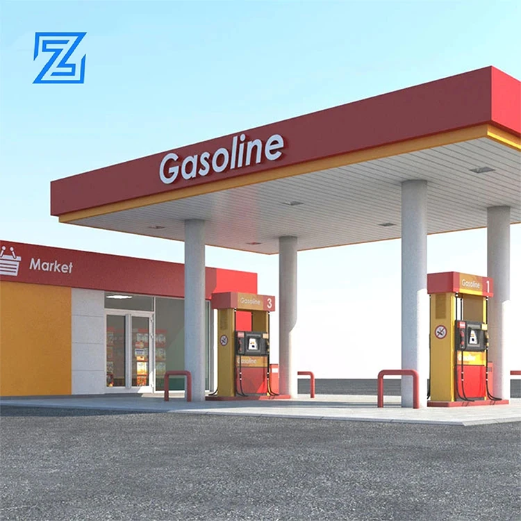 Gas Station Canopy Fascia - Custom LED Signage for Fuel Station ...
