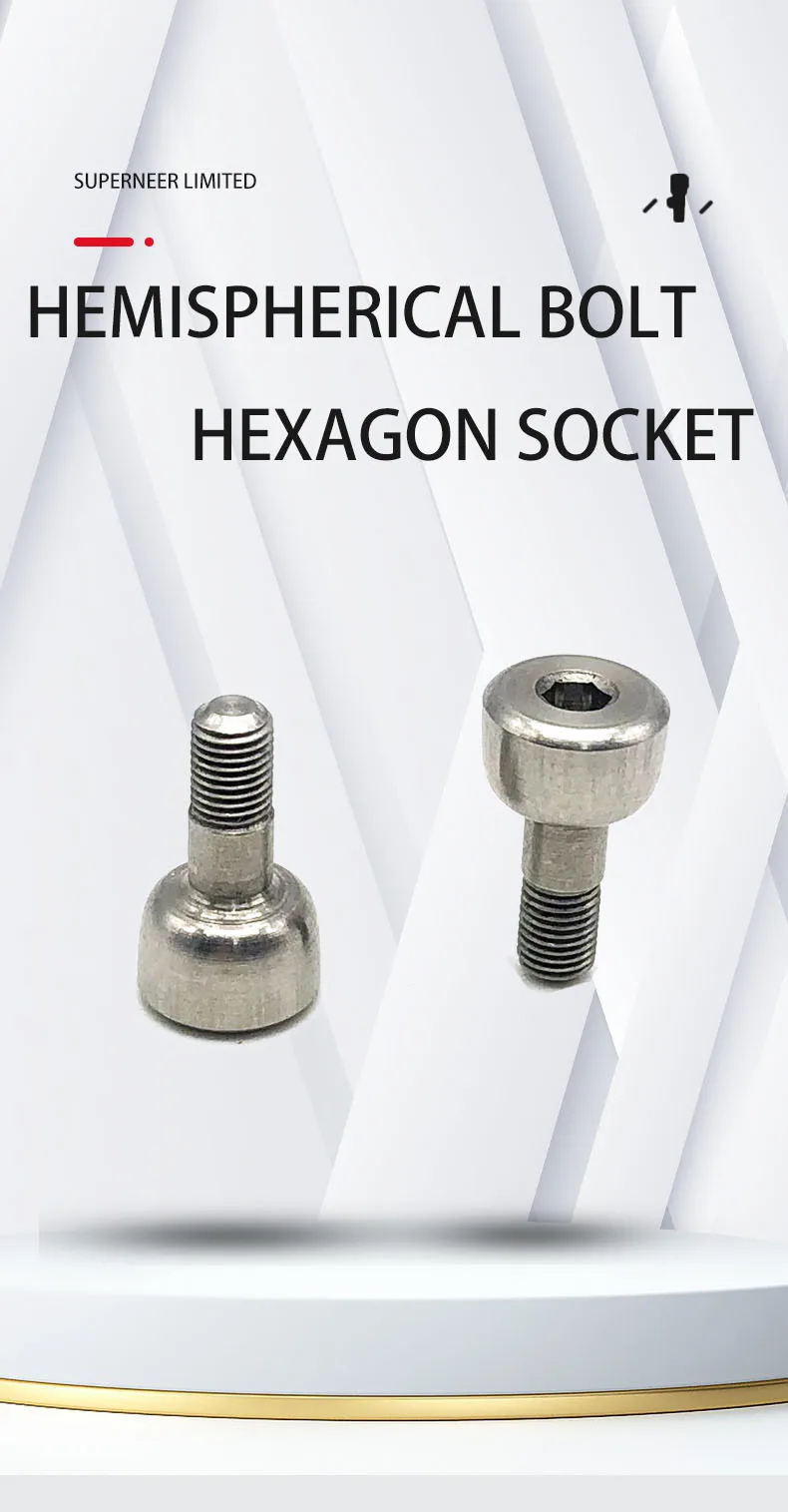 Custom Made Hemispherical Head Hexagon Socket Bolt Sus304 Stainless ...