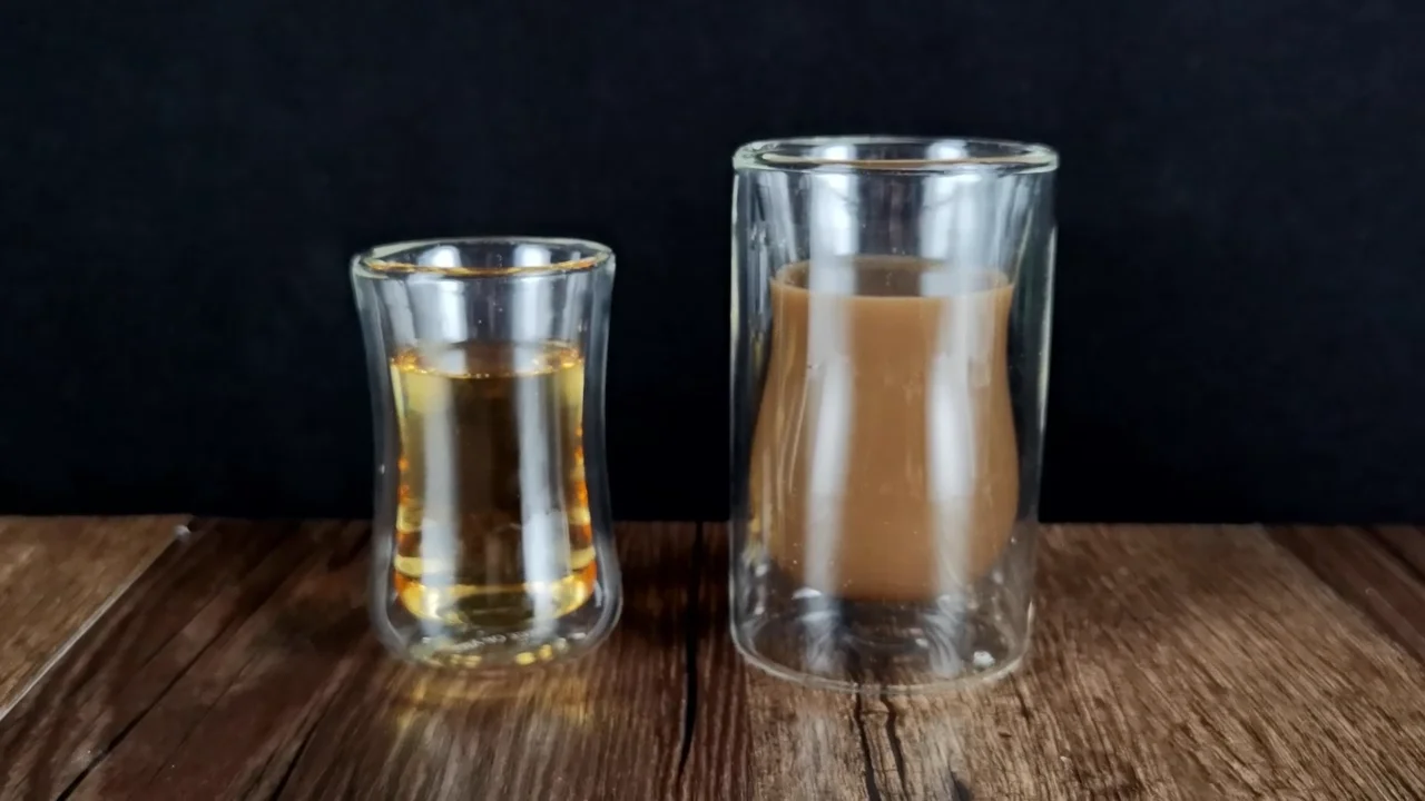 Epare Double-wall Insulated 3.3-ounce Turkish Style Tea Cups /glass ...