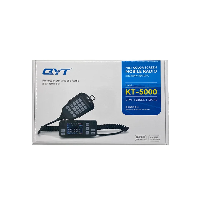 New Arrival Qyt Kt-5000 Mini Vhf Uhf Detachable Front Panel 25w Long Range Dual Band Mobile ...