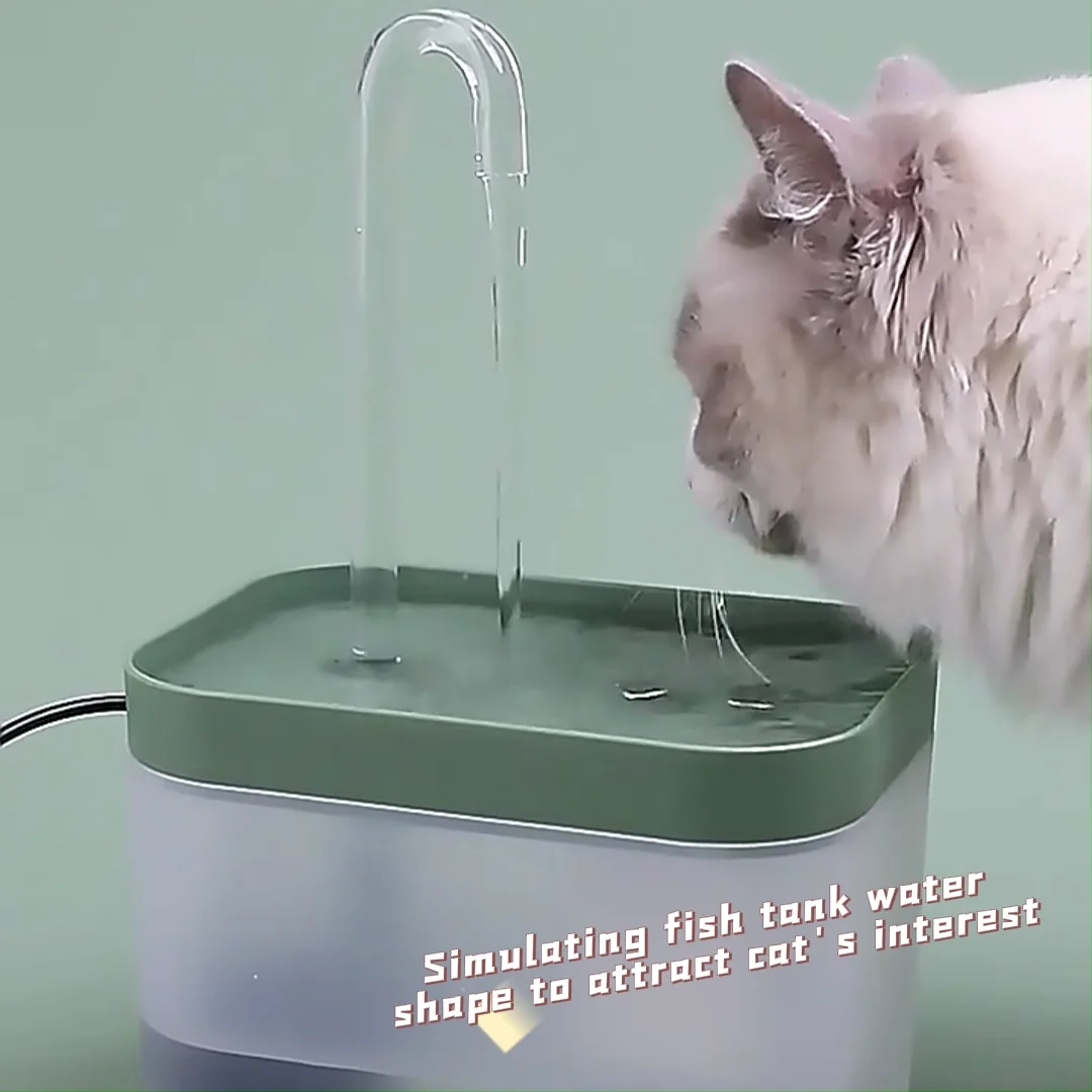 Cat Water Fountain Auto Filter Usb Electric Mute Cat Drinker Bowl 1.5l ...