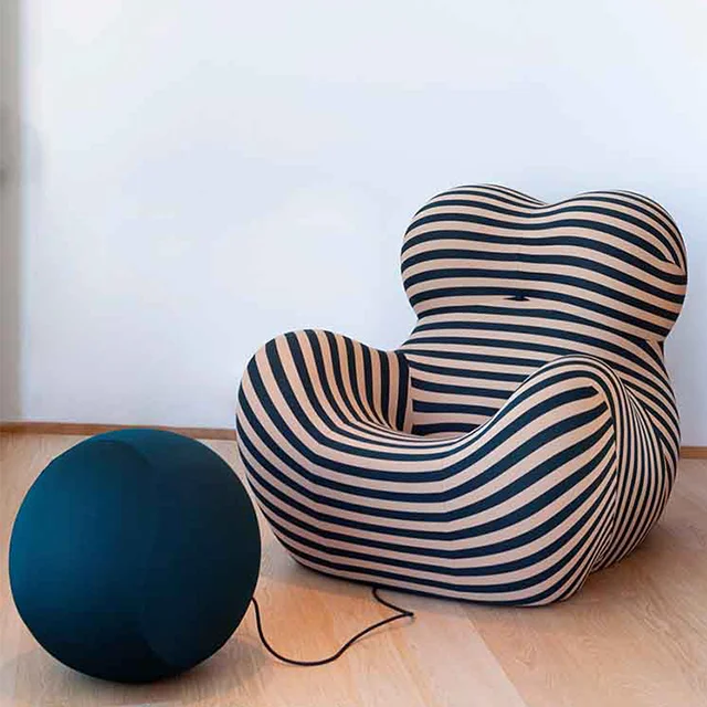 Italian Design Mold Foam Structure Lounge Chair Comfy Living Room ...