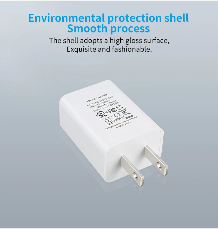 High Quality 5V 1A USB Charger CUL GS CE Certified 5W Power Adapter USB ...