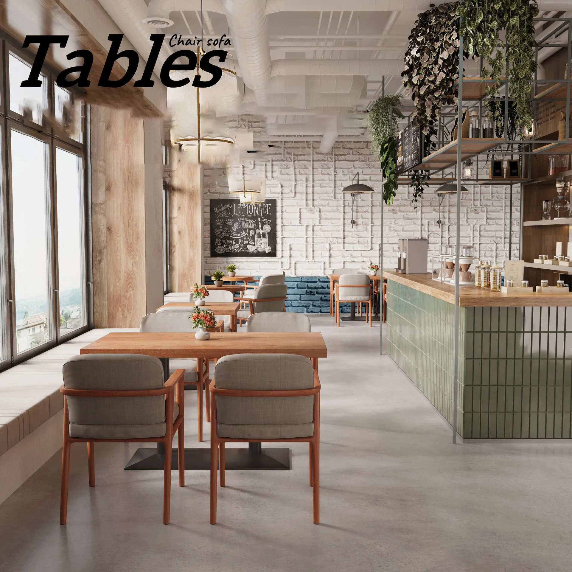 Cheap Modern Simple Restaurant Furniture Cafeteria Solid Wood Dining ...