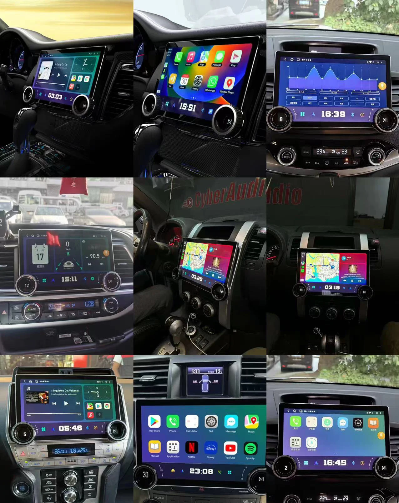 10 Inch Diamond 2k Universal Car Play Touch Screen Car Stereo Android ...