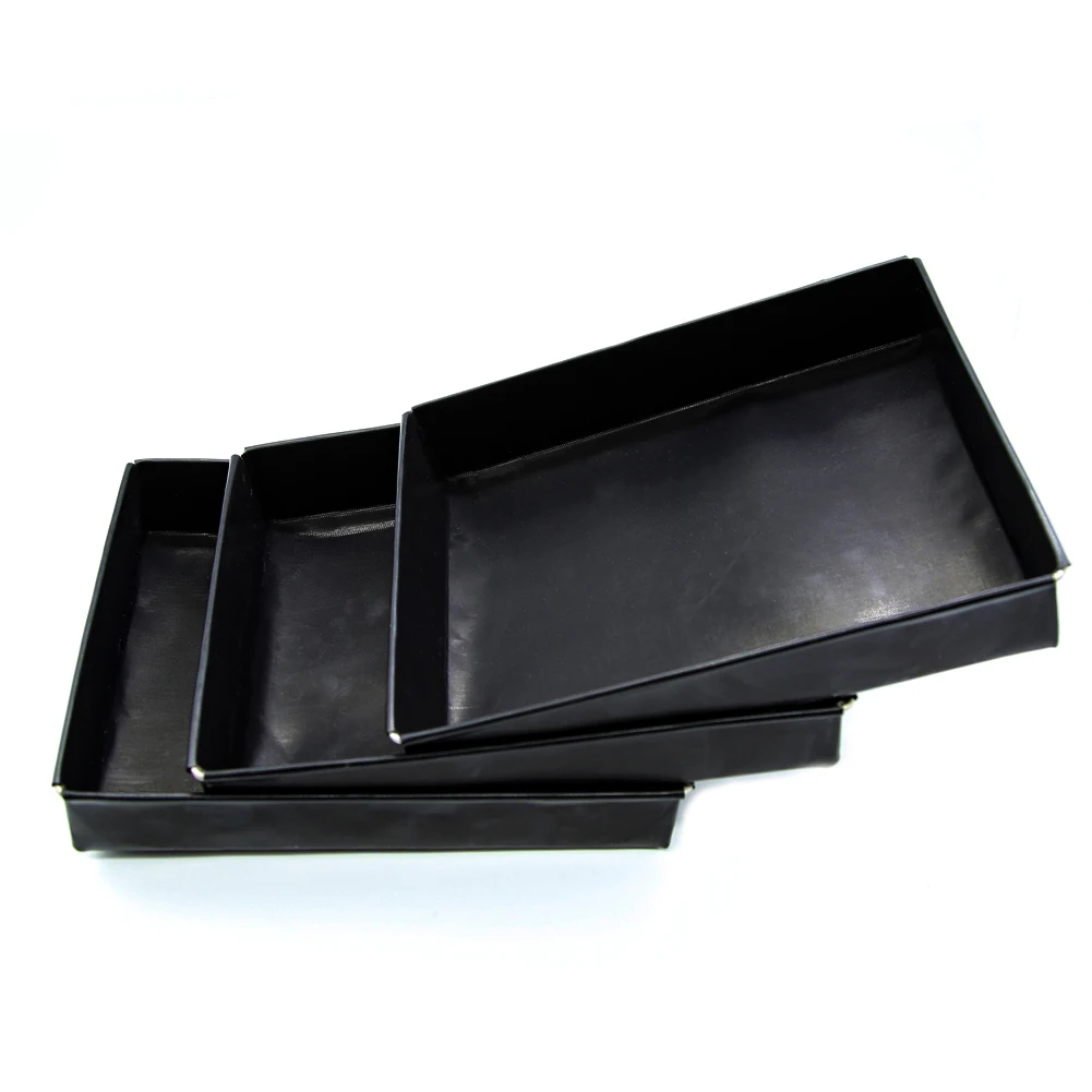 Easy Handle PTFE Solid Tray - Durable & Non-Stick BBQ Basket