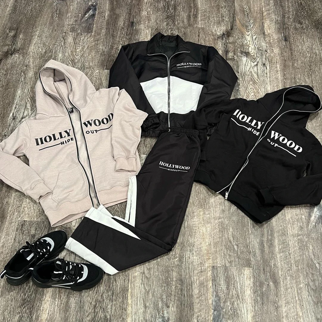 Breathable Windbreaker Jacket - Two Piece Set for Men