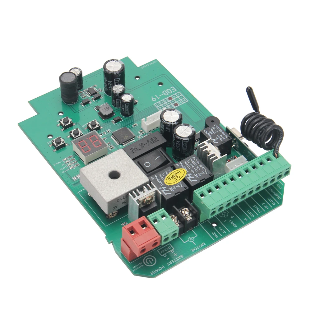 wiring diagram pcb sliding gate door opener motor control board 24v for ...