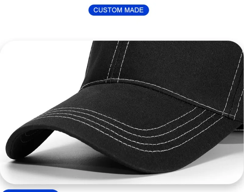 Custom Small Batch Hardtop Embroidery Logo Cotton Baseball Cap High ...