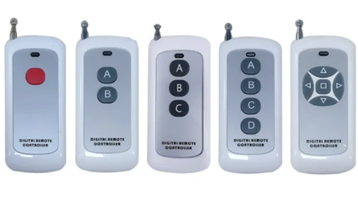 433mhz/315mhz Long Range Remote Control 1-4 Button Switch Transmitter ...