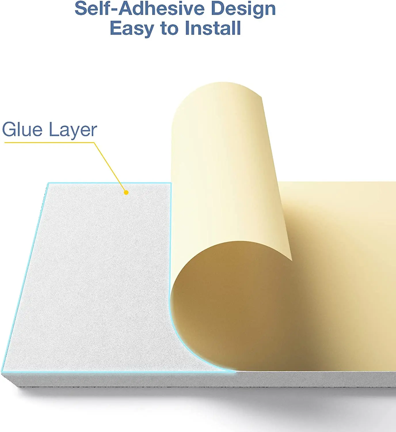 White High Density Felt Polyester Sound Proof Padding, Hexagon Self ...