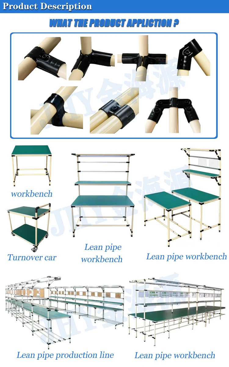 Hot Selling Lean Tube Fitting Connector Hj-3 And Metal Joint For T ...