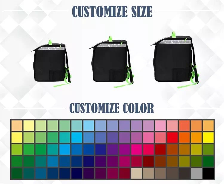 Custom Insulated Food Delivery Bag - Large Capacity Pizza Delivery ...