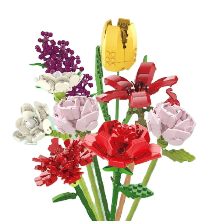 Home Decor Fake Flowers Bouquet Toys Artificial Floral Rose Bouquets ...