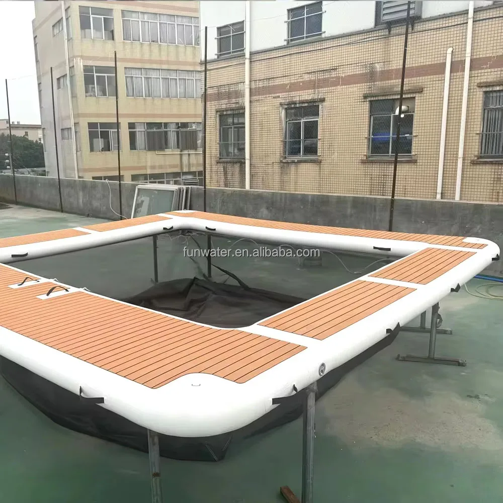 Inflatable Floating Platforms - Popular Swimming Pontoon Deck Rafts