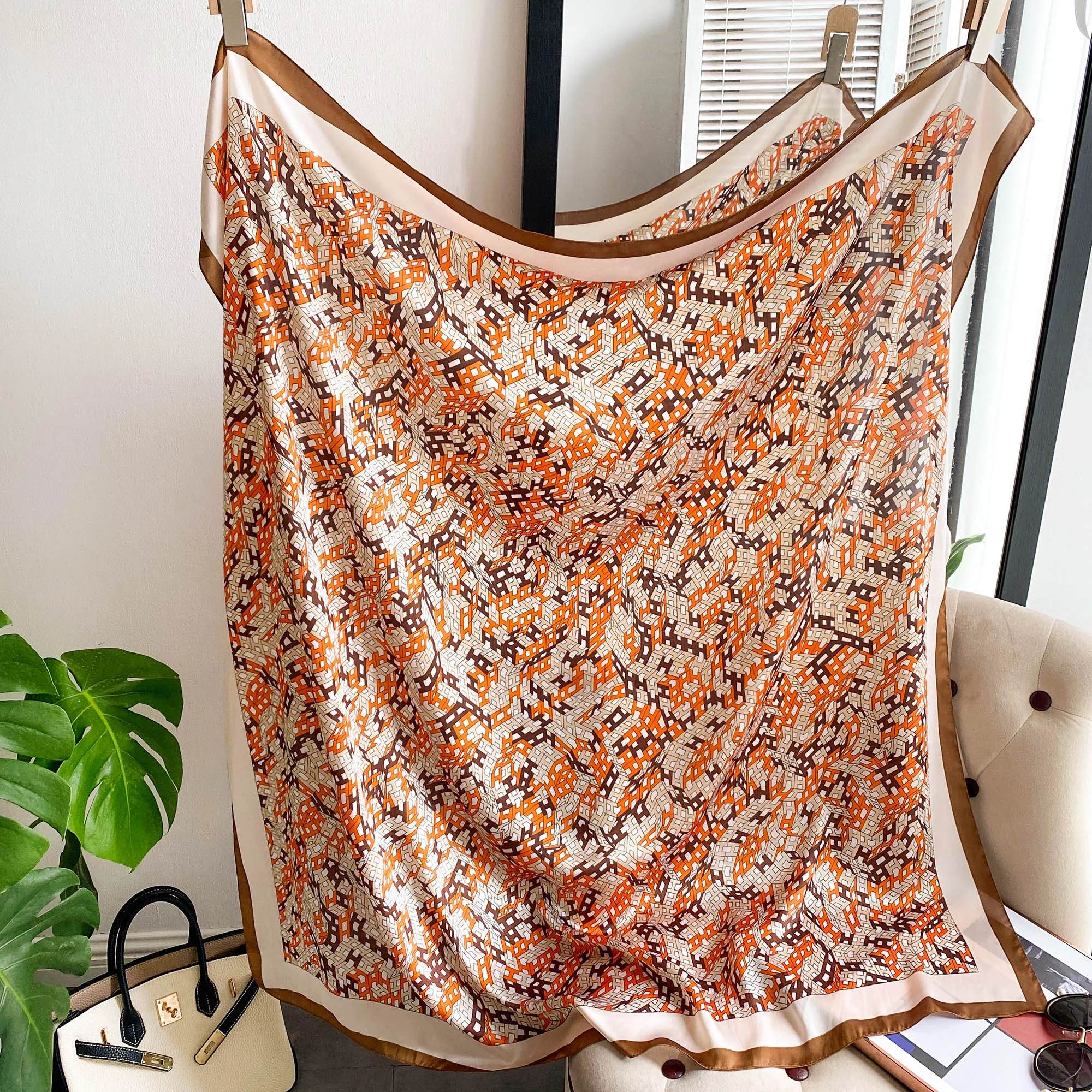 Imitation Silk Scarf - Versatile and Stylish Accessory