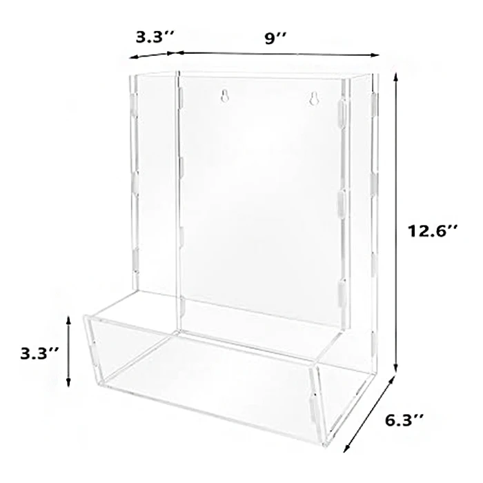 Custom Slatwall L Shaped Clear Acrylic Lego Display Holder Wall Mounted ...
