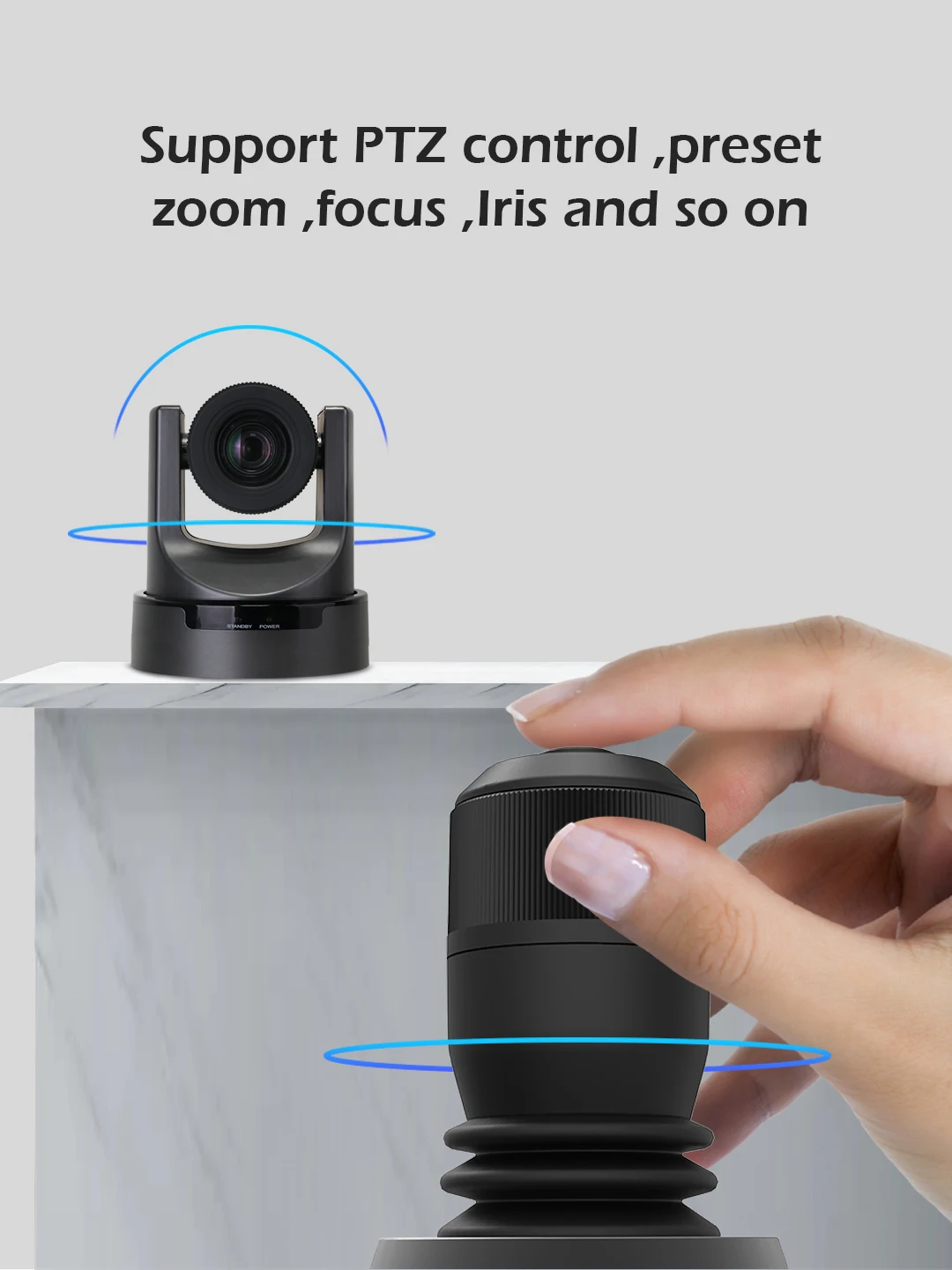 MYTECH 4D Joystick IP PTZ Controller - 7 Inch LCD Display