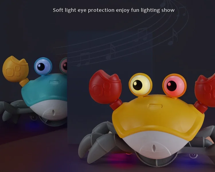 Wholesale Electric Automatic Crab Induction Toy With Musical Light ...